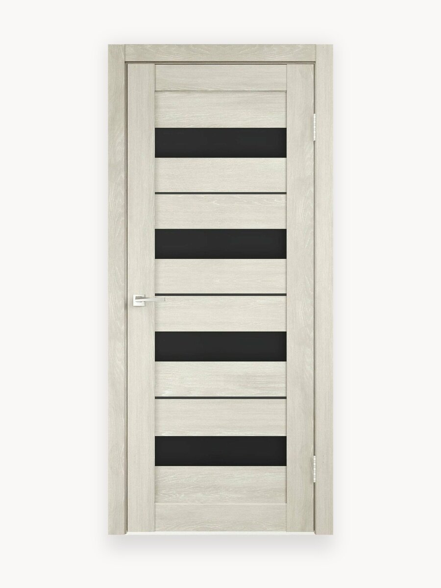 Межкомнатная дверь Бавария остекленная Дуб шале капучино 80х200 см