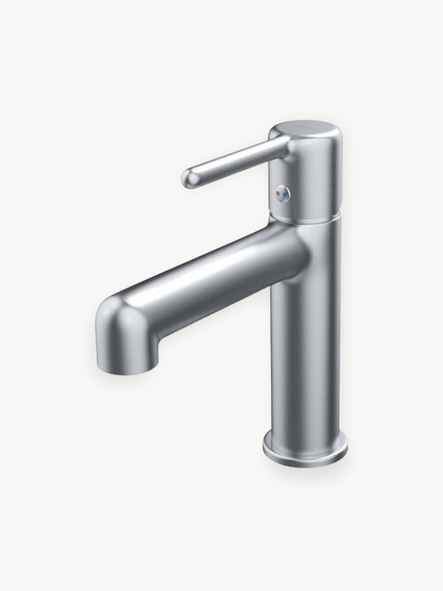 Cмеситель для раковины и умывальника IDDIS Aiger AIGBC00i01 матовый хром