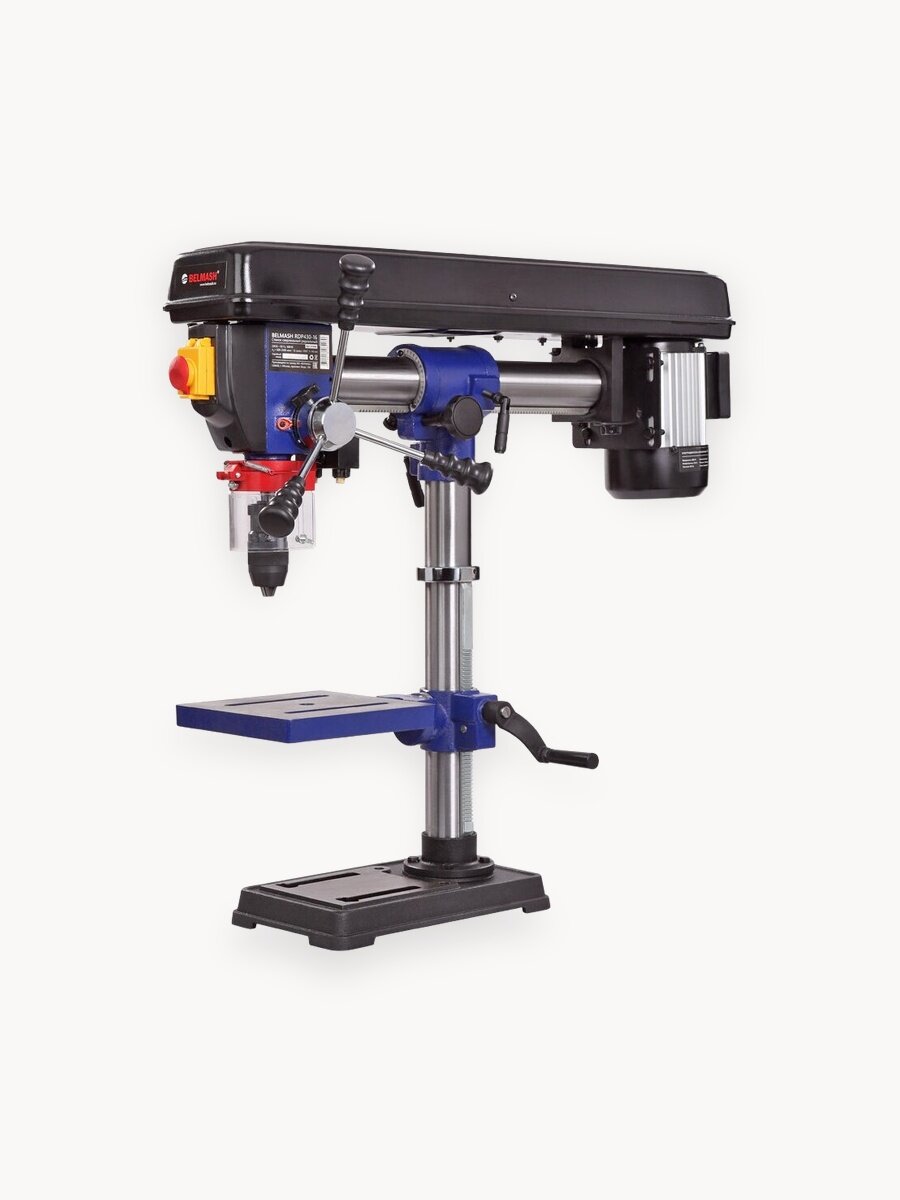 Сверлильный станок BELMASH RDP430-16, 600Вт/5 скор/радиальный, тиски, лазер, S104A