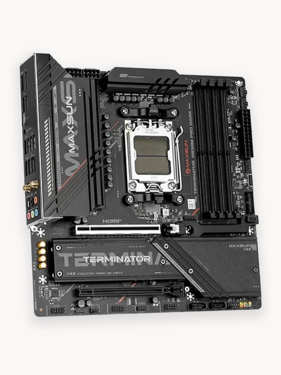 Материнская плата MaxSun MS-Terminator Edition Pro Dark B850, AM5, microATX