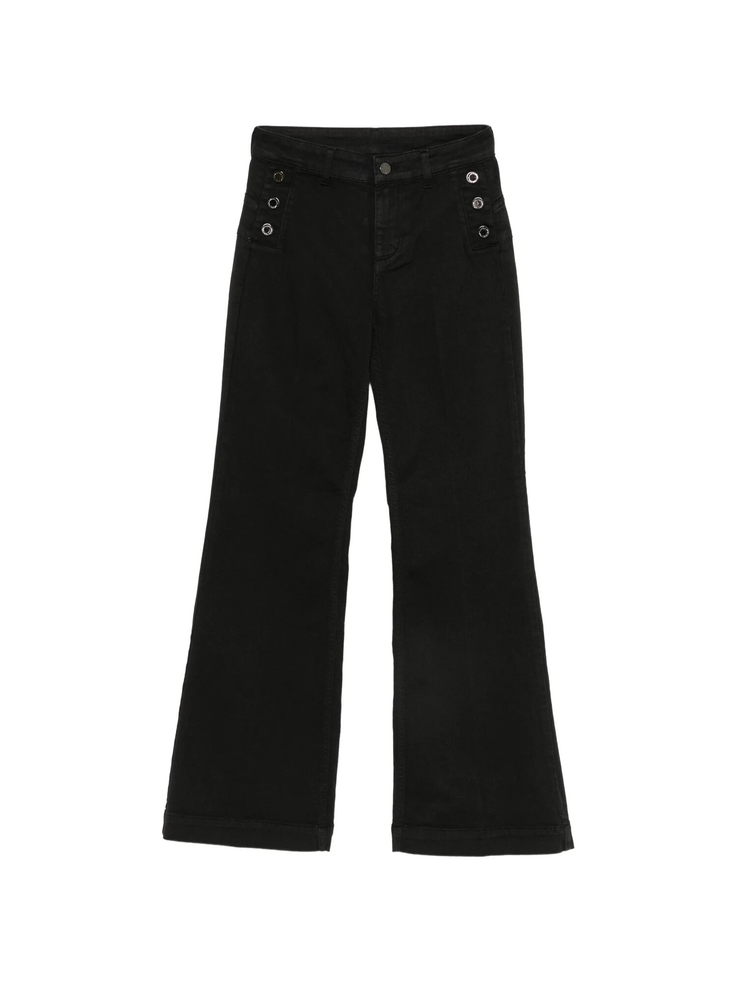 Джинсы LIU JO Button-embellished flared jeans