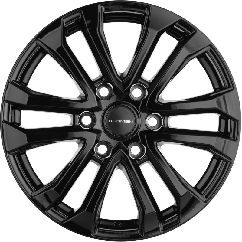 Диск колёсный литой Khomen Wheels KHW1805 18 дюймов 7.5J 6×139.7 вылет 38 dia 67.1 черный