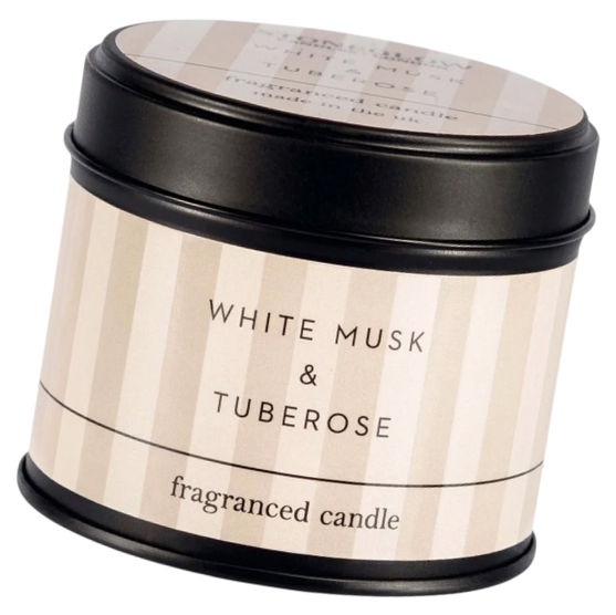 Стоунглоу Белый Мускус Тубероза свеча для дома 180 гр / Stoneglow White Musk and Tuberose