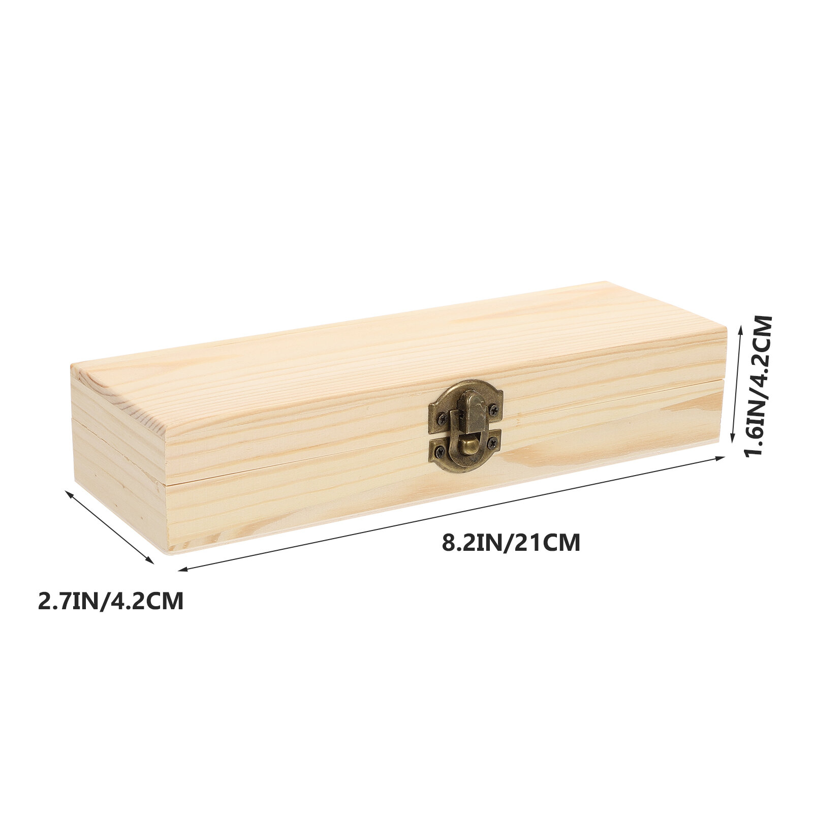 Коробка Для Канцелярских Принадлежностей Из Дерева Объём 1 Шт 21X7X4.2Cm