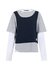 Футболка DSQUARED2 Layered2, размер 46, grey