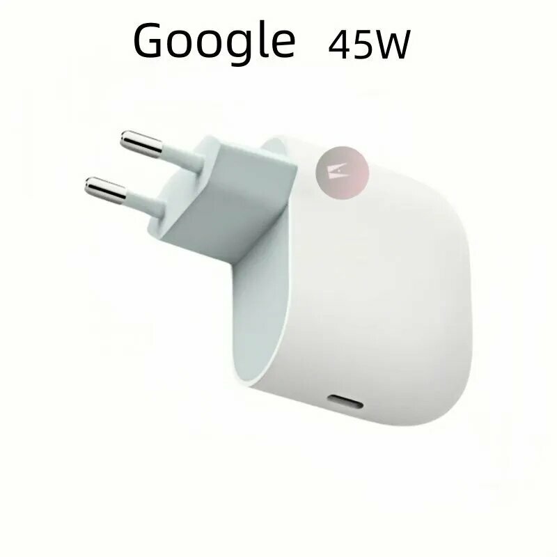 Зарядное устройство Google 45W USB-C с GaN (PD3.0/PPS) для быстрой зарядки Pixel 9/8/7 Pro, Samsung Galaxy и ноутбуков