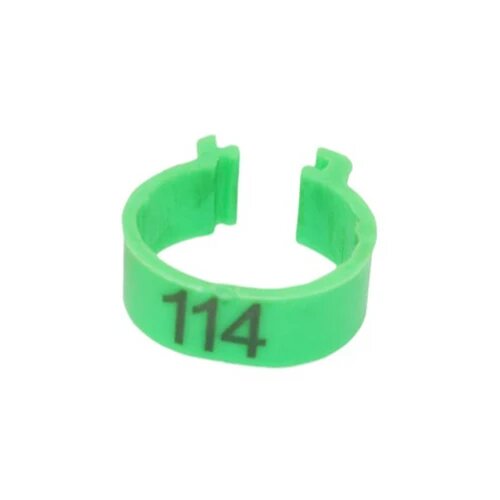 Цифровые кольца для ног птицы NO.001-500, 7 цветов Изумрудный, NO. 001-100, green