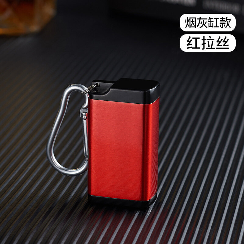 Плотная пачка из 6 сигарет, водонепроницаемый и устойчивый к давлению металлический портсигар с кольцом для ключей, выдвижной портативный ящик для хранения на открытом воздухе.