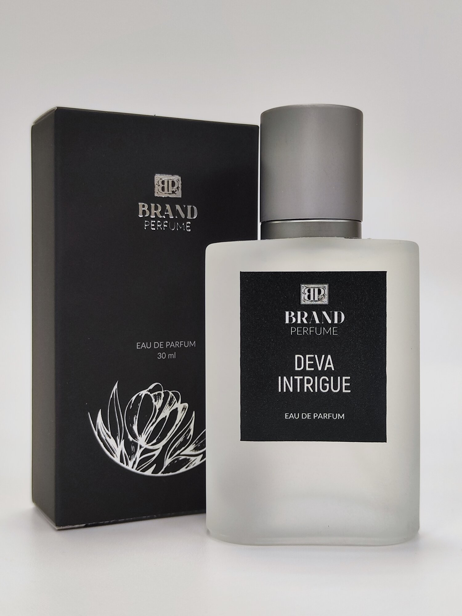 Парфюмерная вода Brand Perfume Intrigues / Интриги (30 мл) цветочный, древесный, мускусный, женский аромат