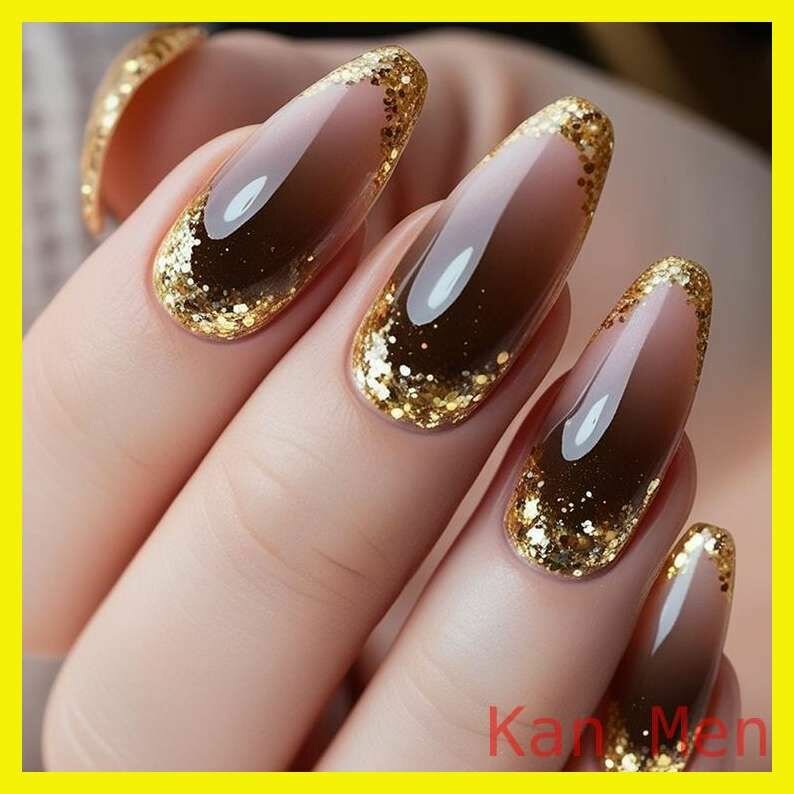 Брусчатка с янтарными градиентами и молниями (24 шт. + клей/подарок