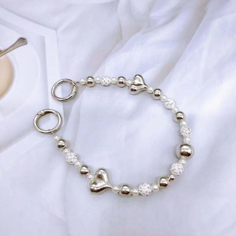 Женская короткая цепочка для телефона, брелок на запястье, подвеска для сумки, уникальный дизайн, подвесная веревка с защитой от потери для женщин, модный аксессуар