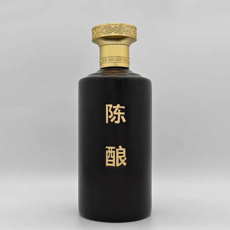 Керамическая бутылка для вина в форме Мао, бутылка Маотай с тремя кольцами, 0.5kg глиняная бутылка, бутылка Маотай, винный горшок, бутылка для выдержанного вина, винный кувшин