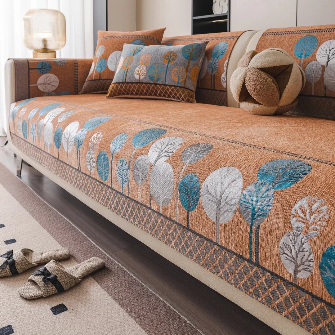 Чехол для дивана Full Moon Tree Pillow Case-45x45cm, Orange