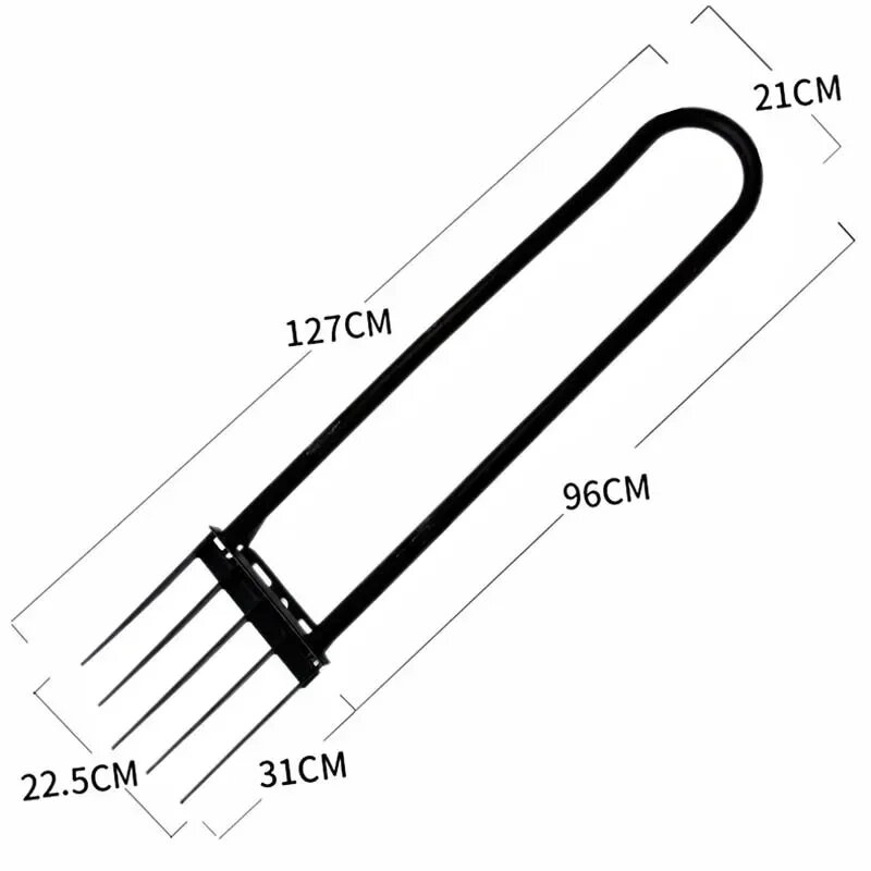 Ручная вила для рекультивации, 127см, сталь, Цвет: 1pcs