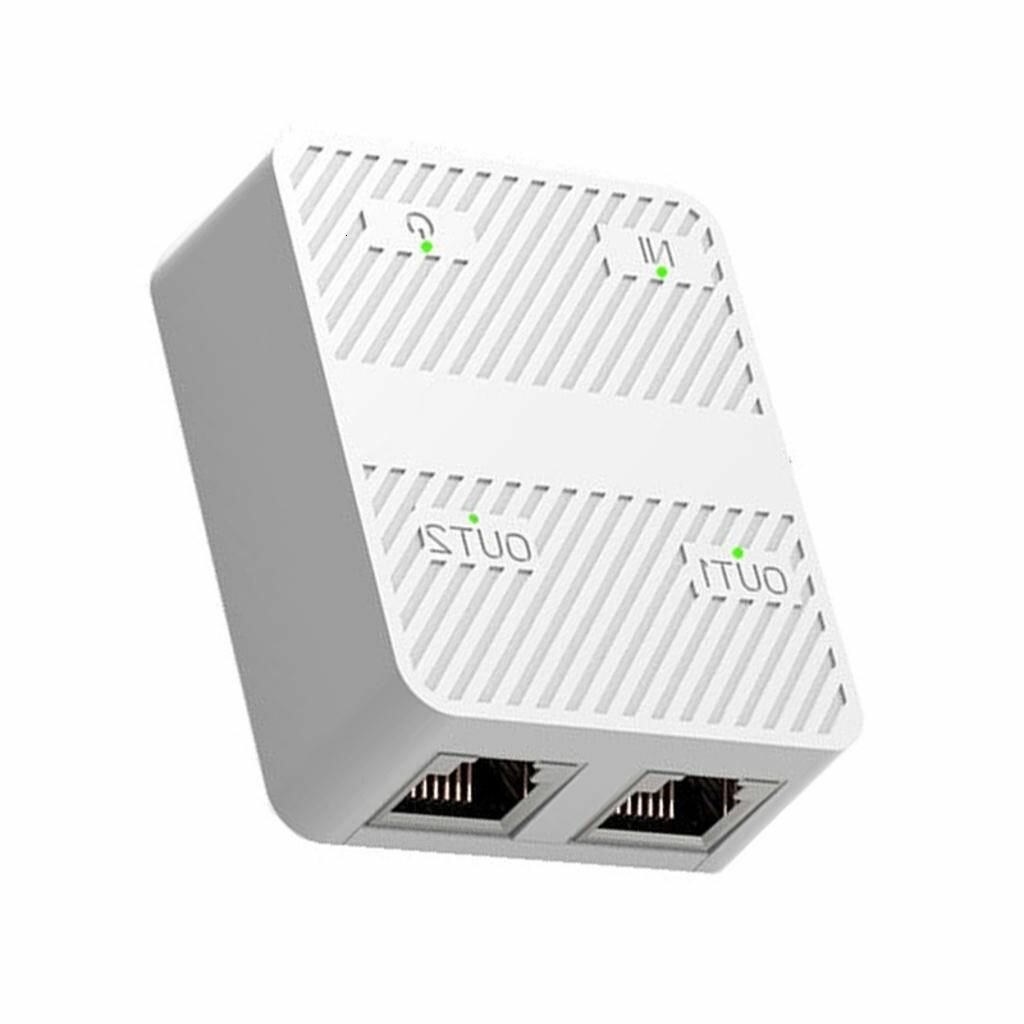 Разветвитель Ethernet RJ45, Белый - 100M