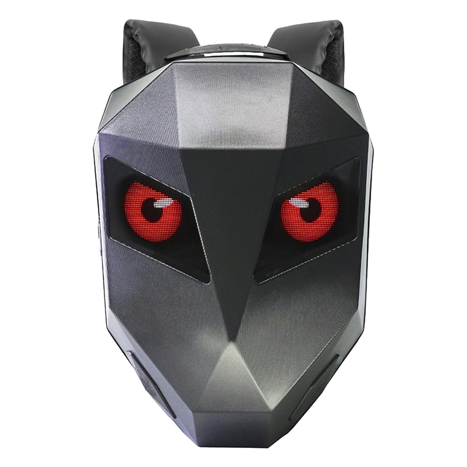 Мотоциклетный рюкзак со светодиодной подсветкой и программируемым экраном, жесткий водонепроницаемый шлем большой вместимости