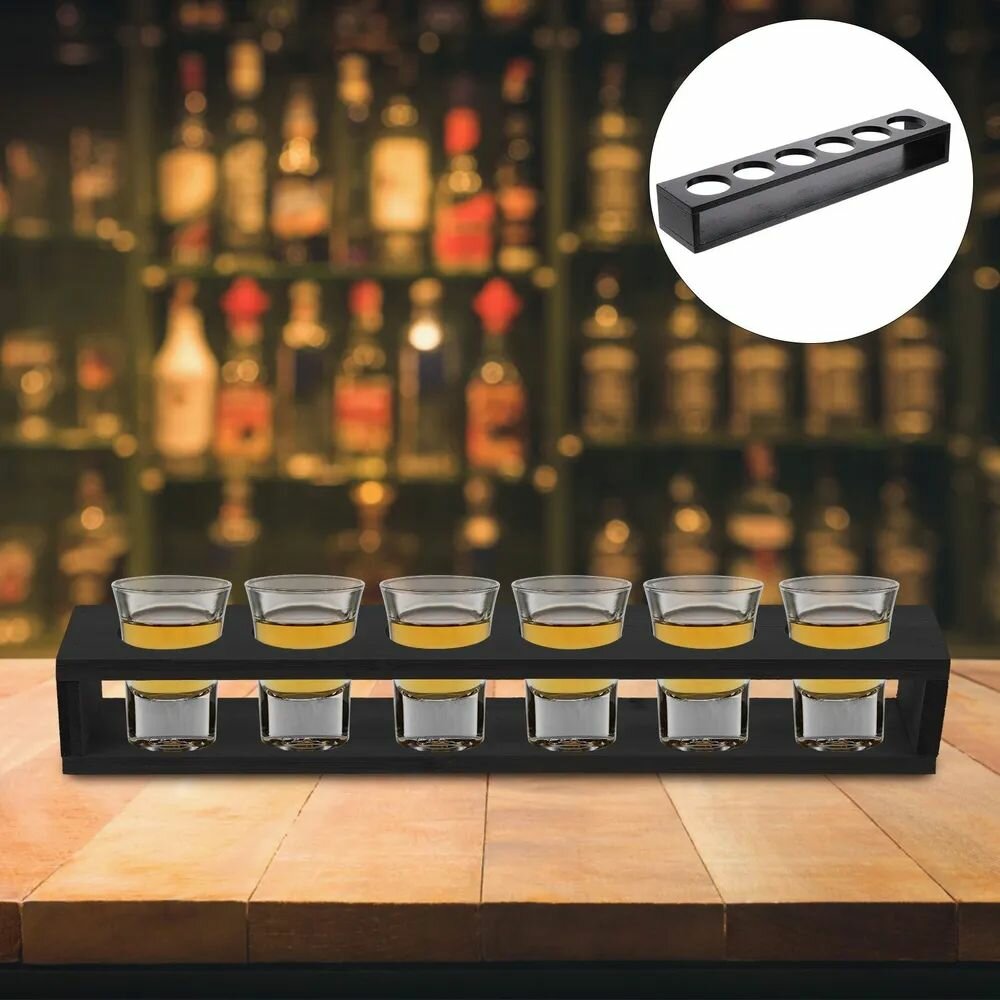 Держатель для стаканов виски, поднос для шотов, стойка для бутылок вина, деревянная подставка для высоких стаканов, органайзер для мужчин