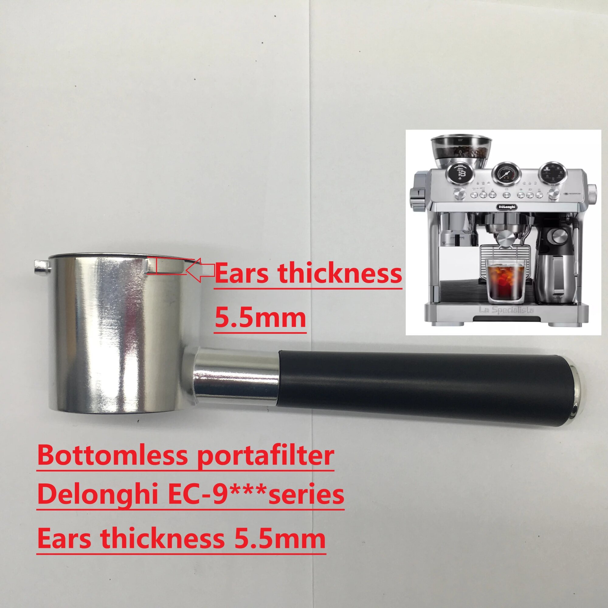 Бездонный портафильтр UAMYWORD для Delonghi EC9