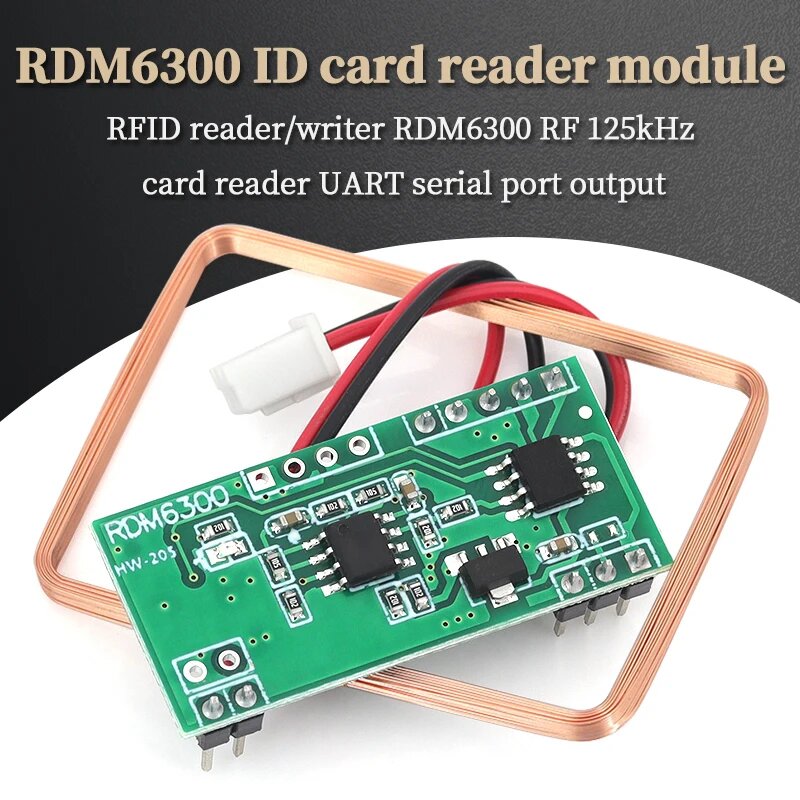 Liludin 125 кГц RFID-считыватель модуль RDM6300 UART выходная система контроля доступа для DIY KIT