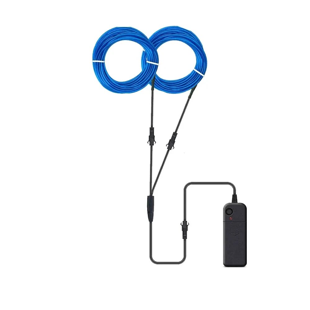 Синий неоновый LED шнур EL Cool, 2 wire-controller