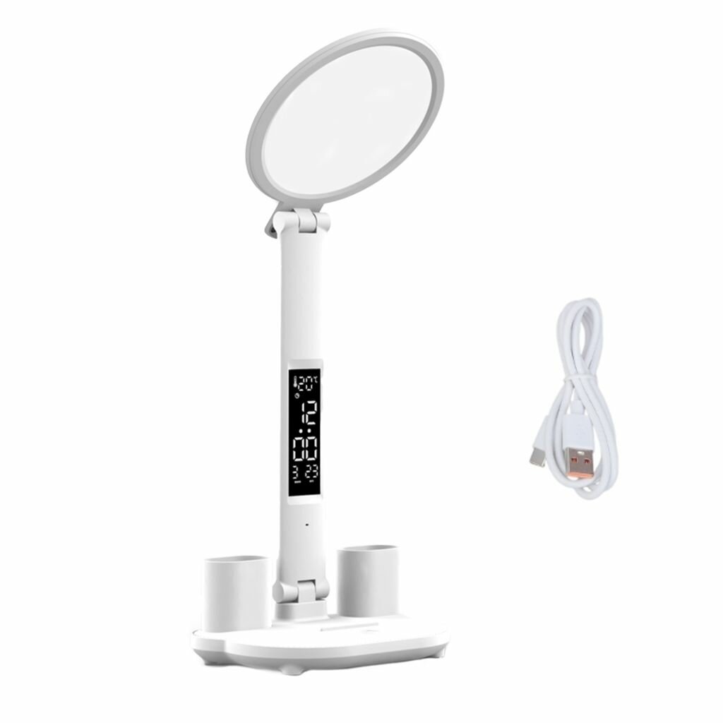 Настольная лампа с круглым держателем ручки для дисплея Y1-тип USB-разъема