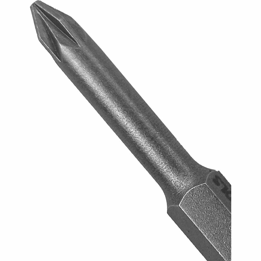 Набор бит PH2х50 10 шт. Vertextools БТ-PH2-50, с помощью ручного инструмента — фото 1