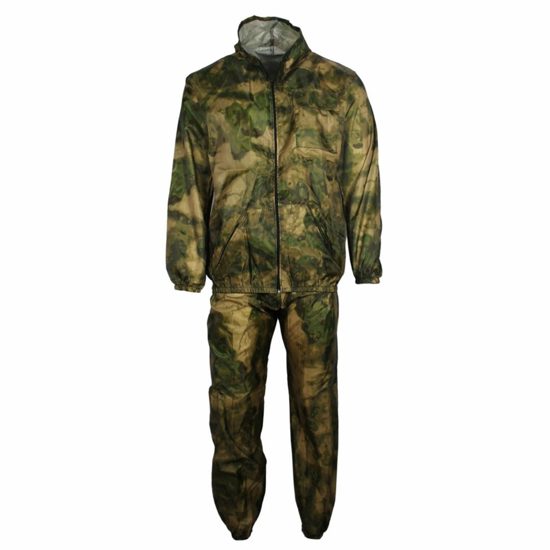 Костюм ветровлагозащитный (ВВЗ), военный армейский камуфляж ВНГ Росгвардии зеленый мох, непромокаемый (водонепроницаемый) с защитой от дождя