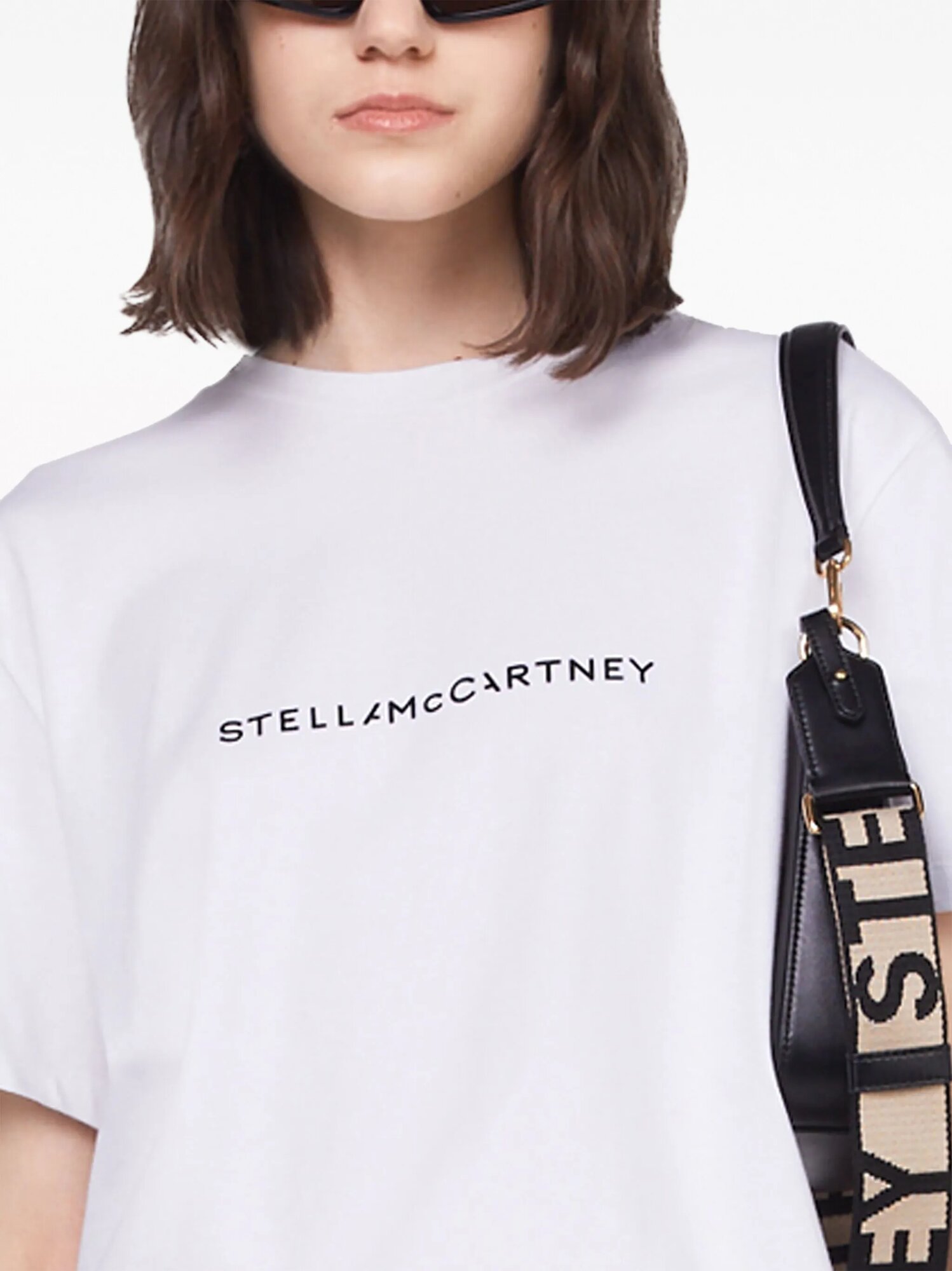 Футболка Stella McCartney Iconics, размер L, коричневый — фото 1