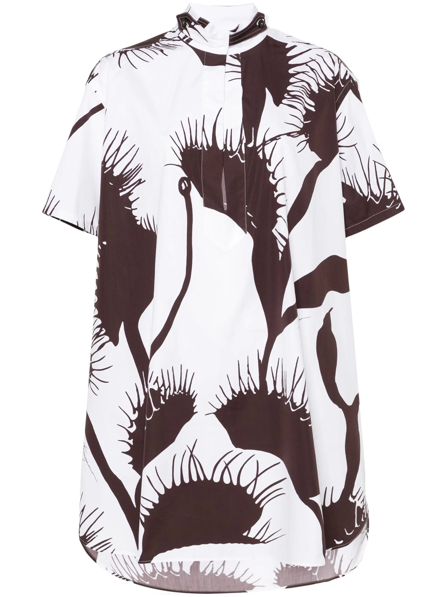 Платье Cropped Venus print kaftan