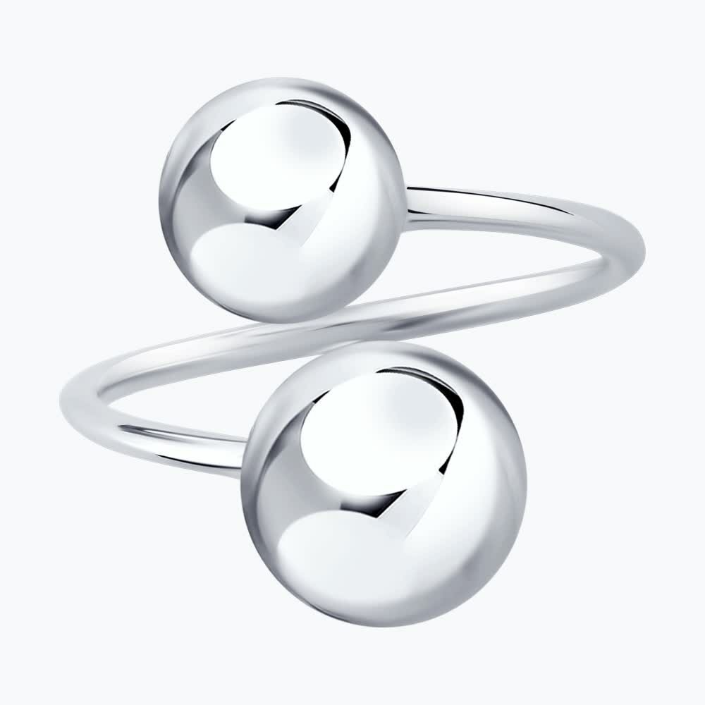 Перстень, серебро, 925 проба, родирование