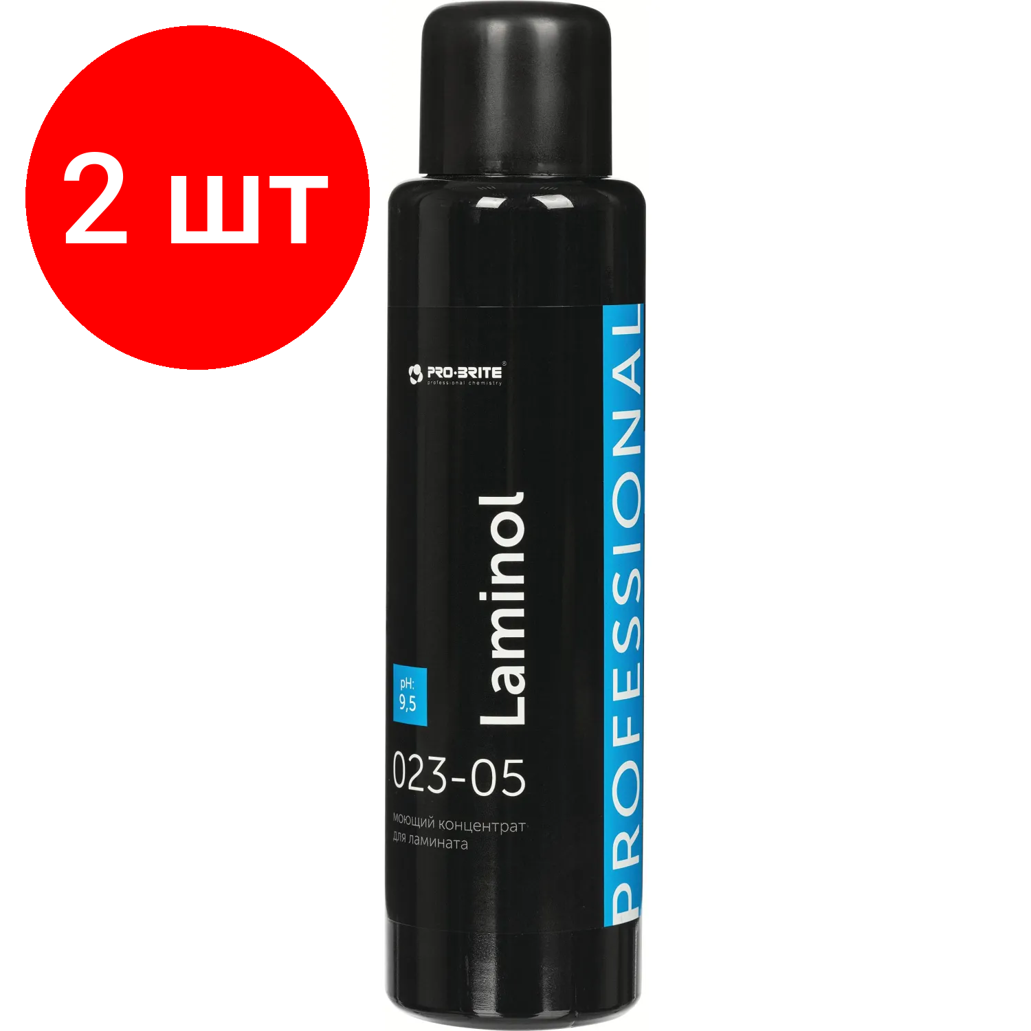 Комплект 2 штук, Профхим д/руч. мытья пола щел д/ламината Pro-Brite/Laminol, 0.5л