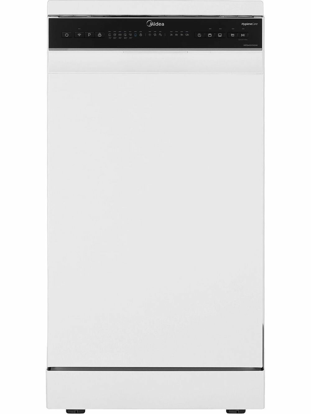Посудомоечная машина Midea MFD45S150Wi, отдельностоящая, 10 комплектов посуды, 8 программ, белая