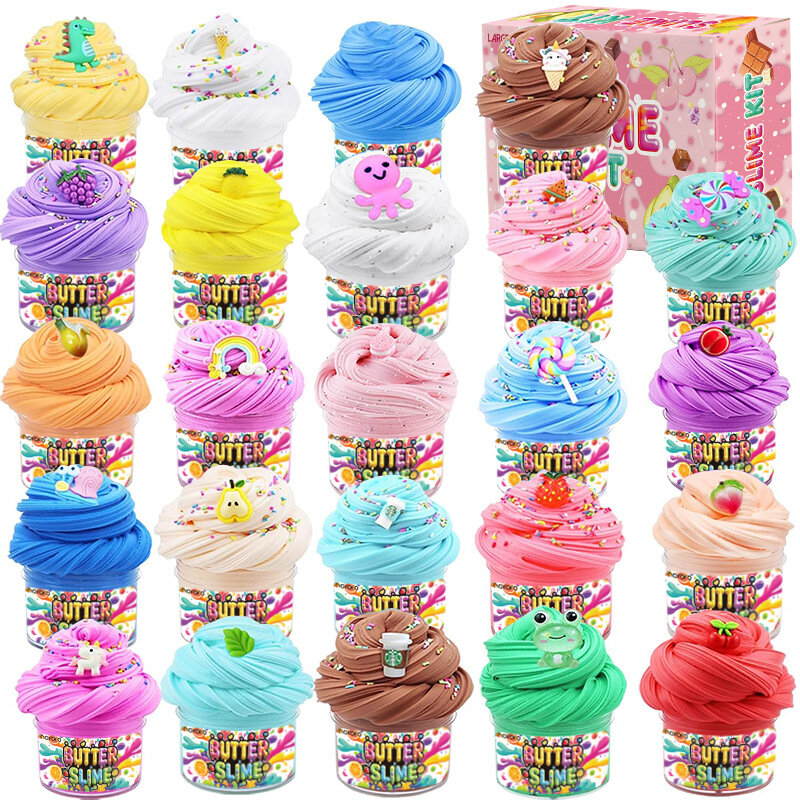 24 шт. 30 мл набор масляного слайма, хлопковый слайм, набор масляного слайма Amazon, клей для рамена