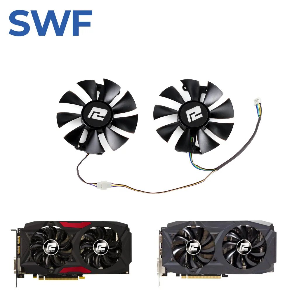 Новый 85-MM, GA91S2U, замена вентилятора охлаждения для PowerColor Red Devil Radeon RX 470 480 580 видеокарты вентилятор кулера