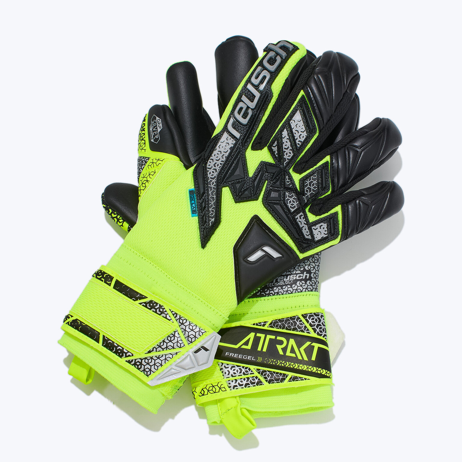 Перчатки вратарские Reusch Attrakt Freegel Silver 5570235-2025, размер 8.5 (8.5 Размер ), Желтый - Черный