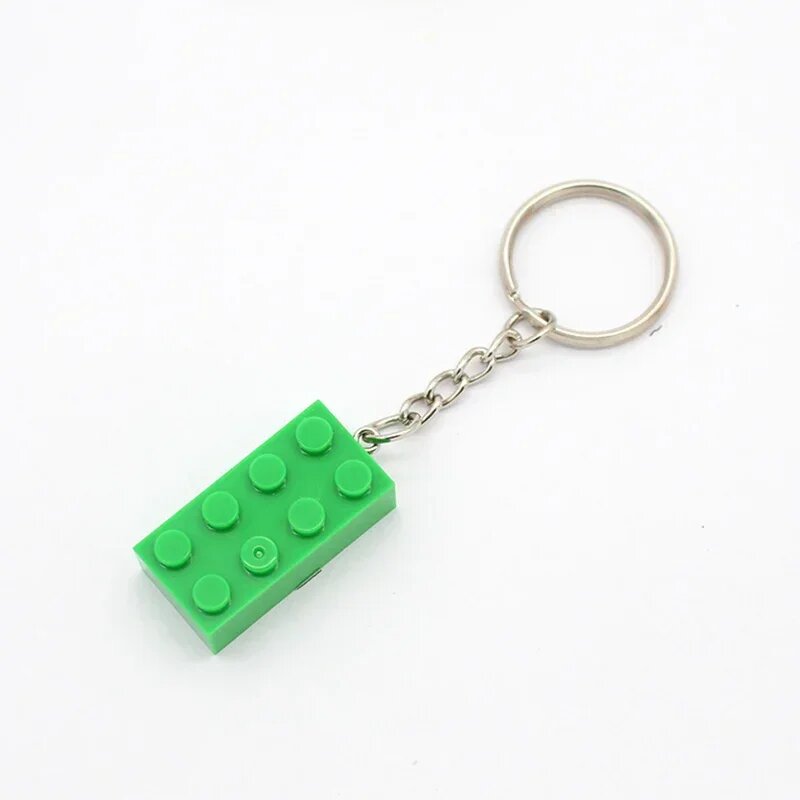 Брелок LEGO 2x4 Изумрудный, 3001