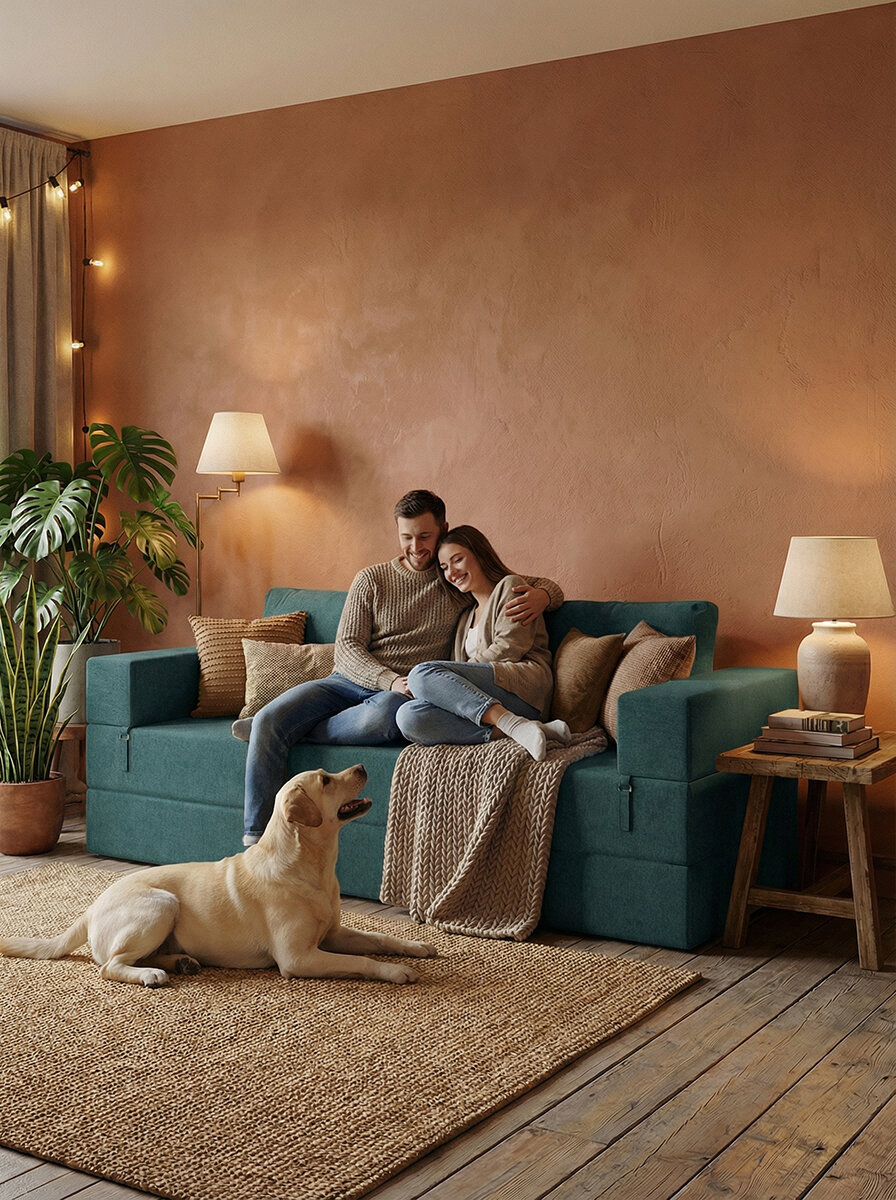 Диван трансформер бескаркасный