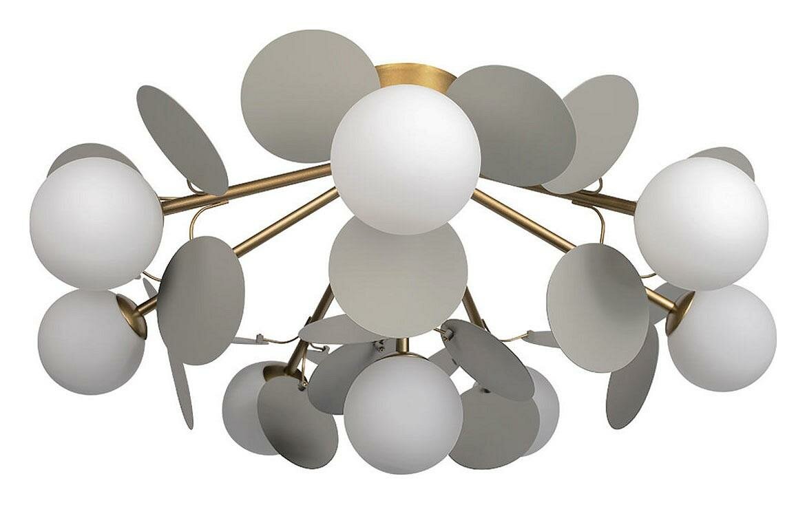 Люстра Loft it Matisse 10008/8C Grey цвет золото Галогенные, Светодиодные Модерн