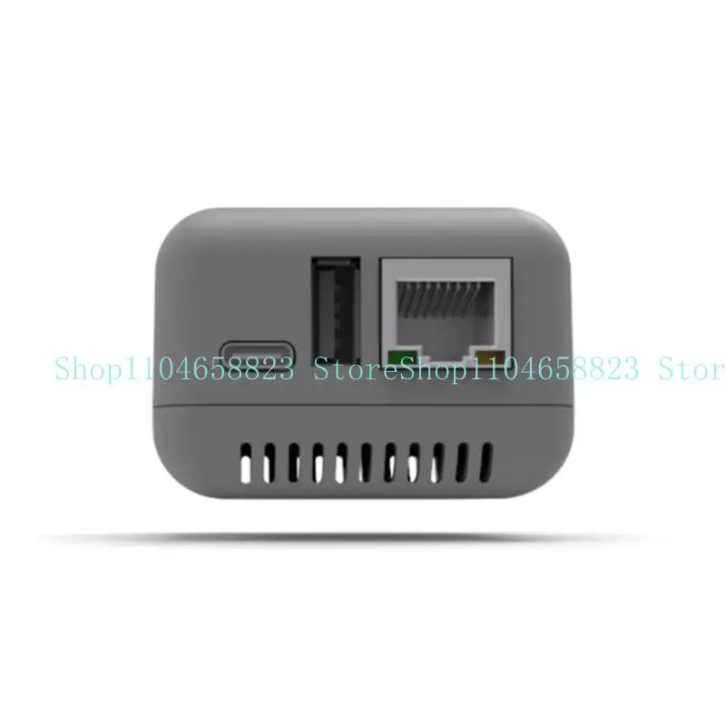 Мини-сервер принтера USB 2.0, кабель Gray US standard — фото 1