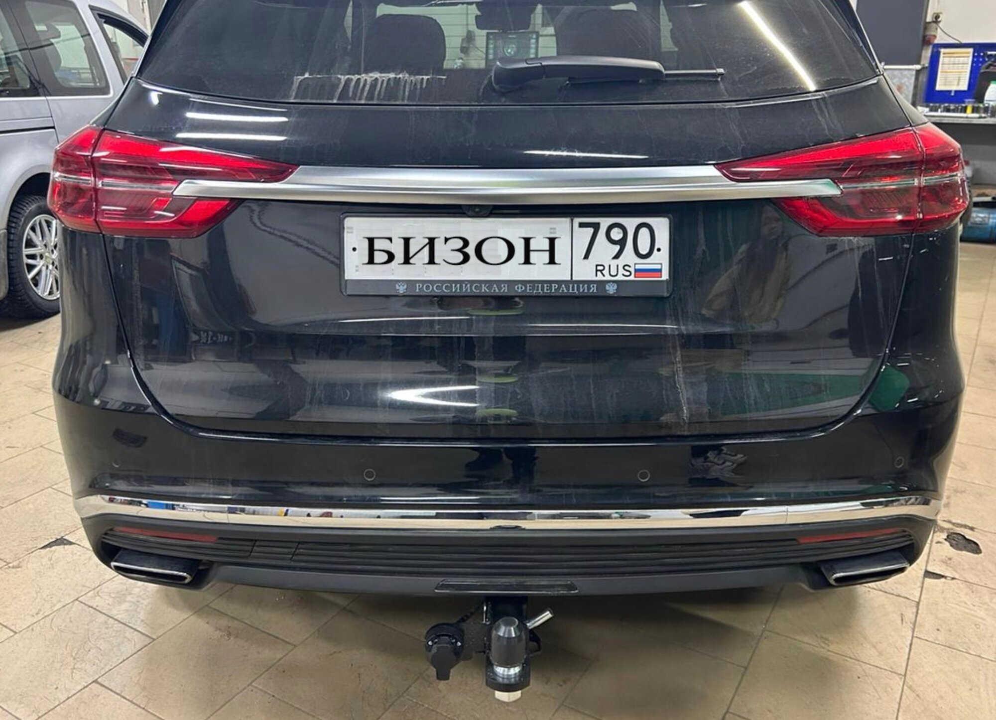 Фаркоп Бизон на Hongqi HS5 (1-е поколение) 2018- (паспорт и сертификат в комплекте)(без электрики) FA 0590-E