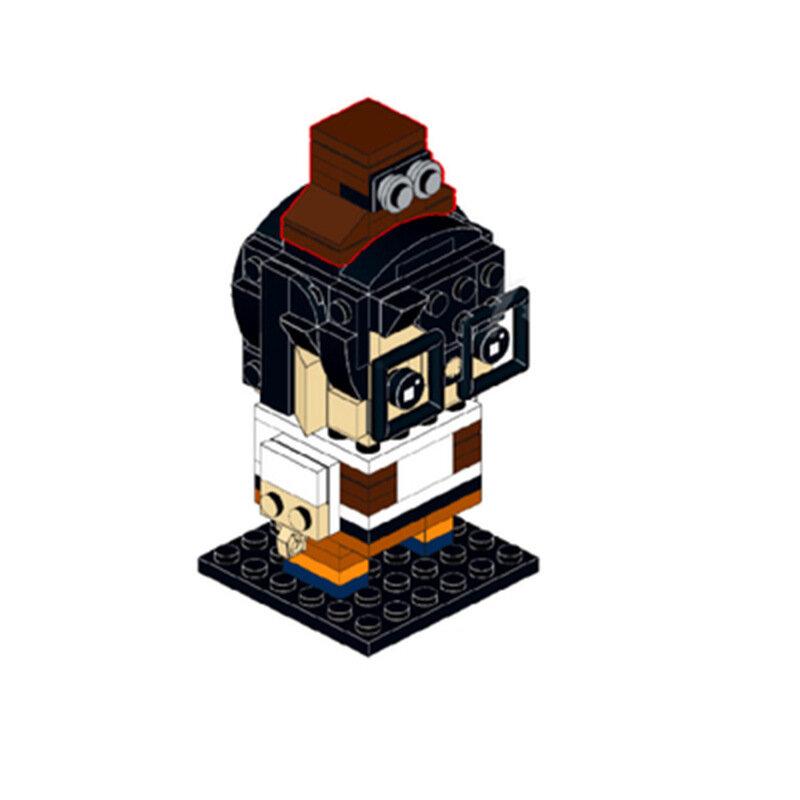 MOC трехмерные строительные блоки в форме кирпича Mayday Band Guanyou Brick Toad Zai Big Tou Zai модель игрушки