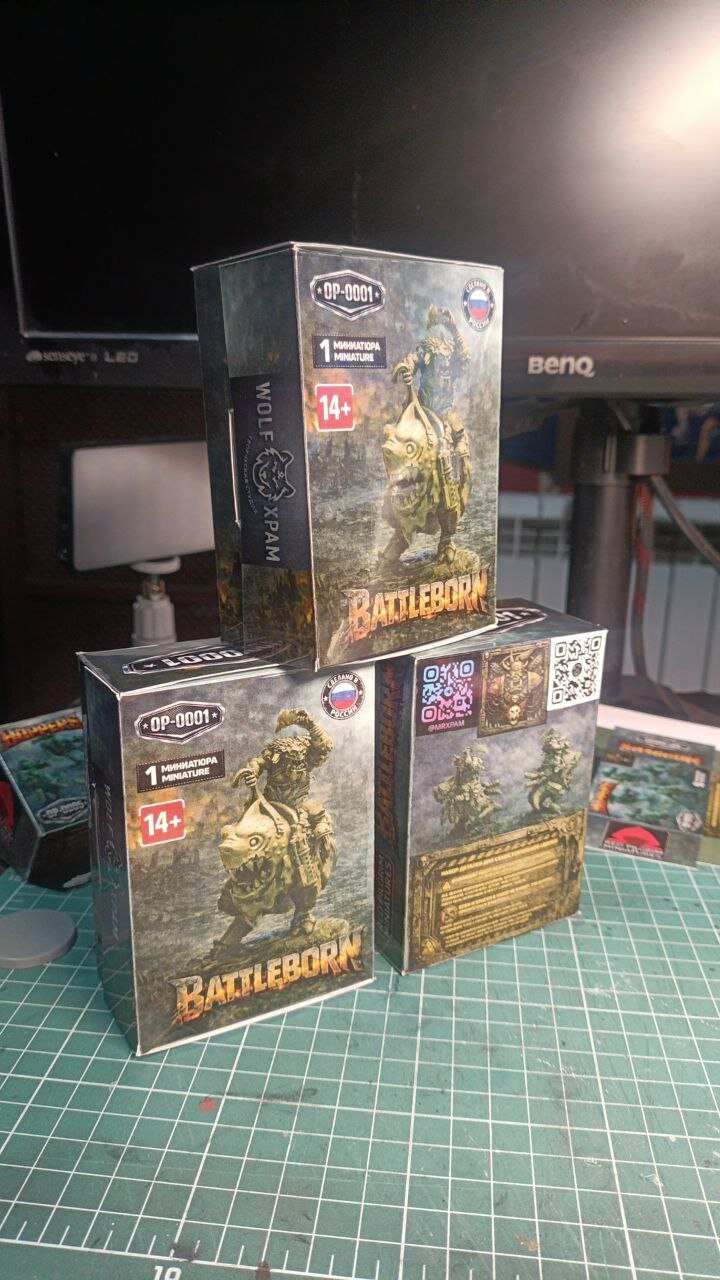 Фигурка WOLF XPAM "Рожденный для битв" WH40K, смола, высота 70 мм, эффектная 3D печать — фото 1