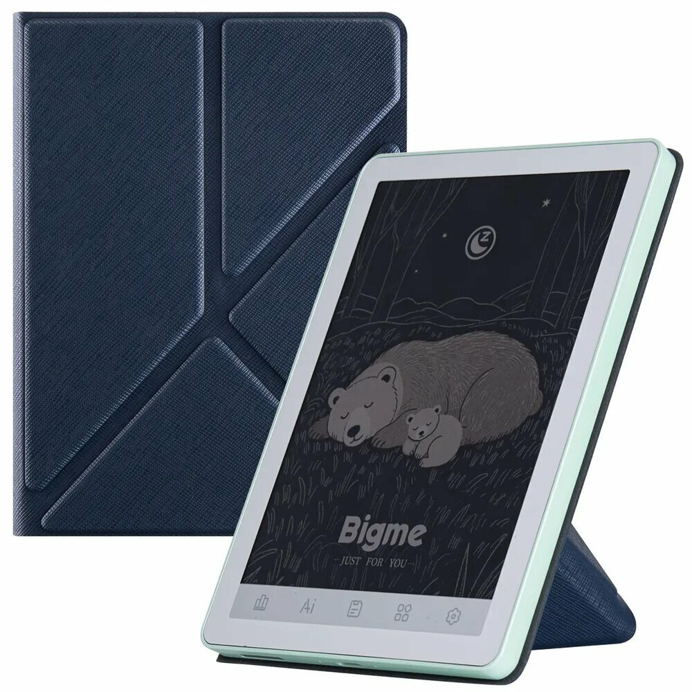 BOZHUORUI Чехол для Bigme B6, магнитная адсорбция, чехол для подставки из искусственной кожи оригами