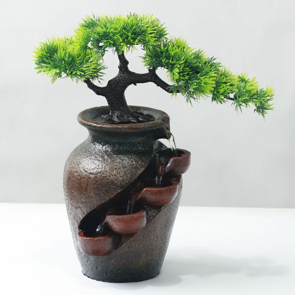 Украшение для рабочего стола Настольный фонтан с проточной водой