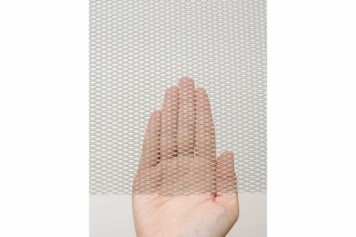 Фабрика сеток "Железный слон" Cетка оцинкованная цпвс / пвл стороны ячейки 3.2x3.2мм перемычка 0.8мм 1250x2000 мм, просечно-вытяжная металлическая для улья от клеща варроа, грызунов, на окно, для фильтра PVS000086-2