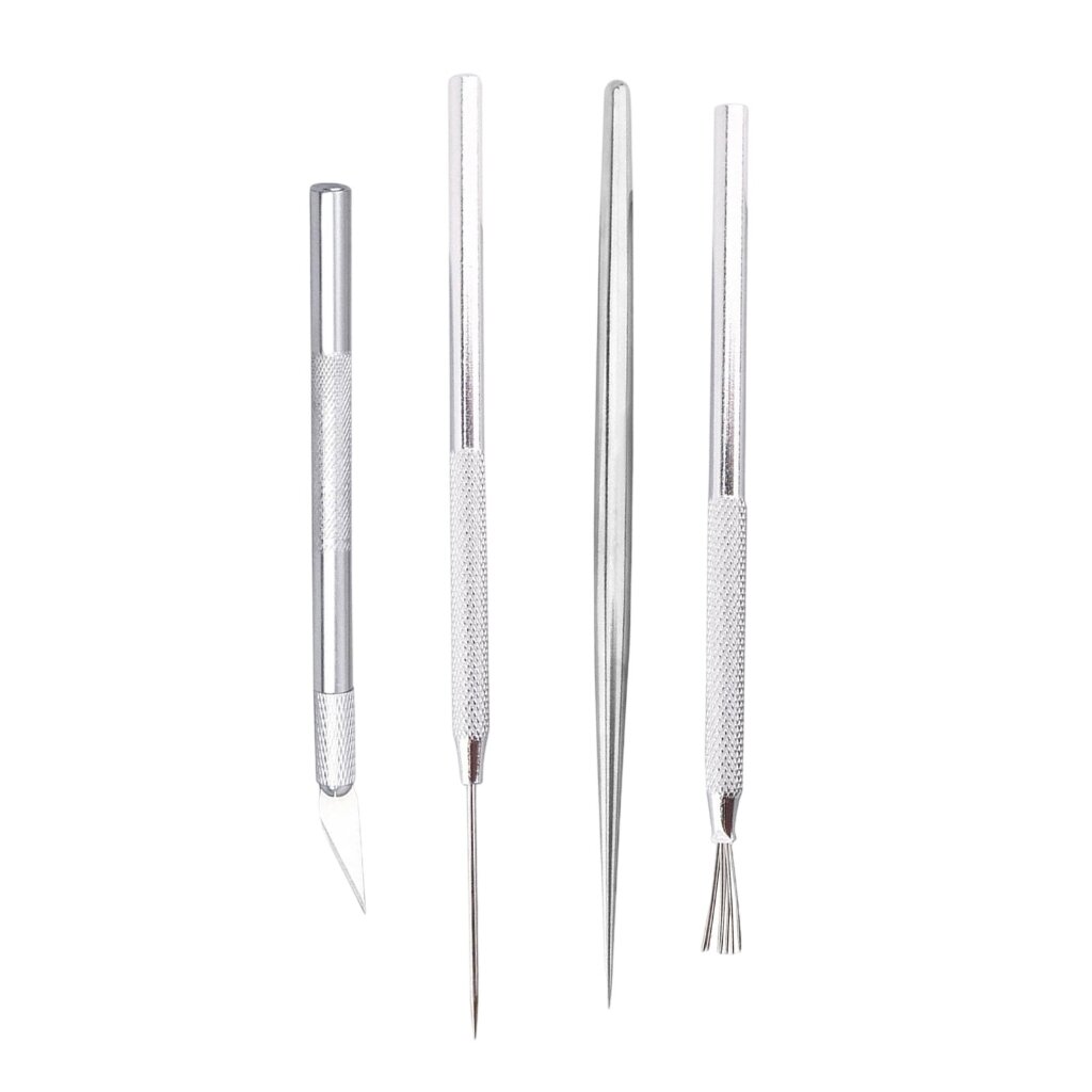 Набор из 4 инструментов для лепки из глины с чехлом