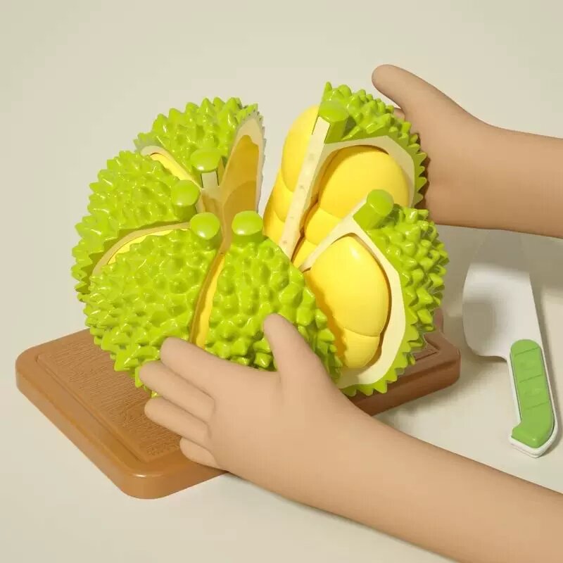 Детская игрушка для ролевых игр, реалистичный дуриан, игрушка для нарезки на открытом воздухе, с возможностью снятия