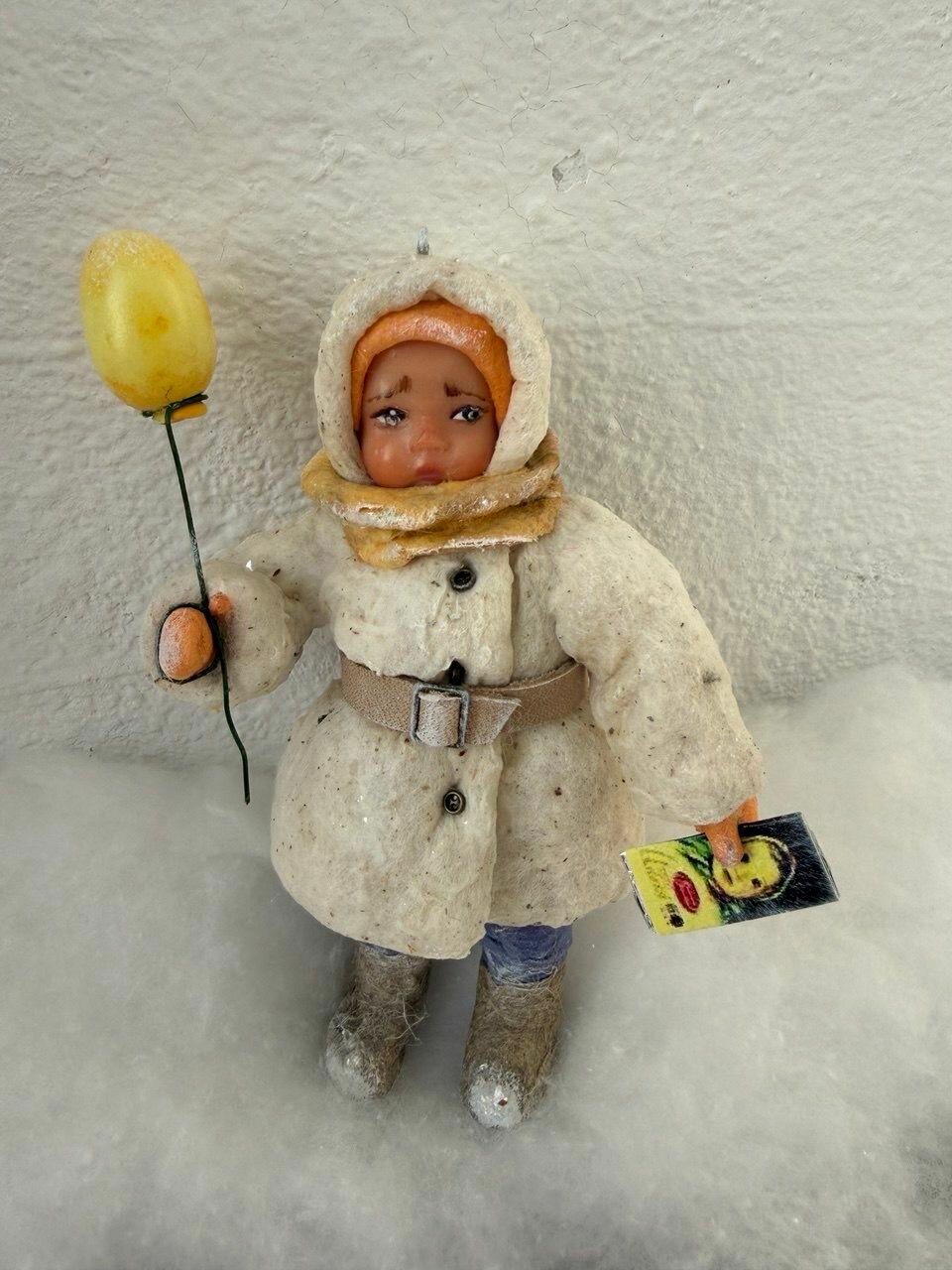 Ватная игрушка новогодняя