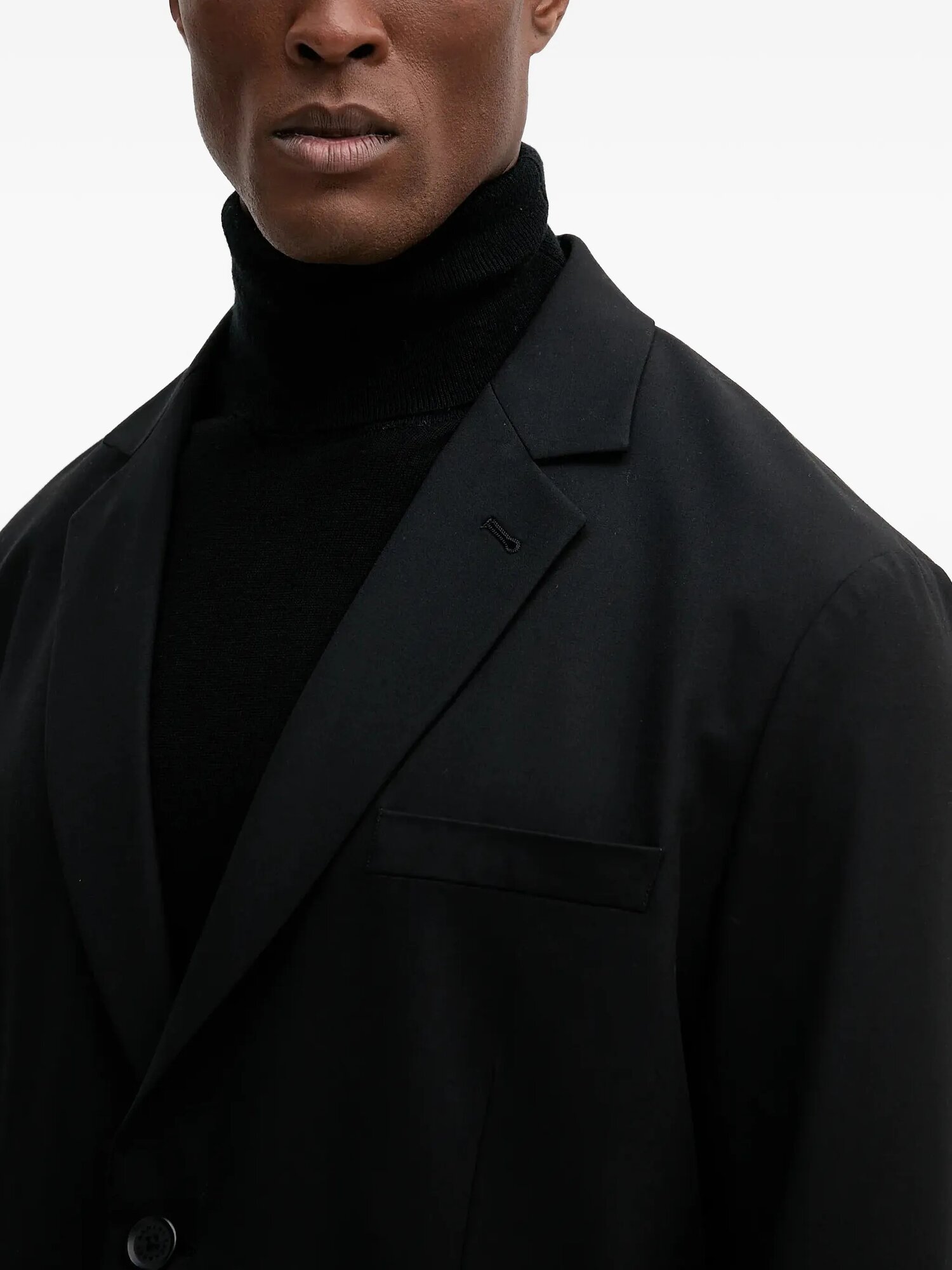 Пиджак Armani Exchange Single-breasted blazer, размер 54, black/black — фото 1