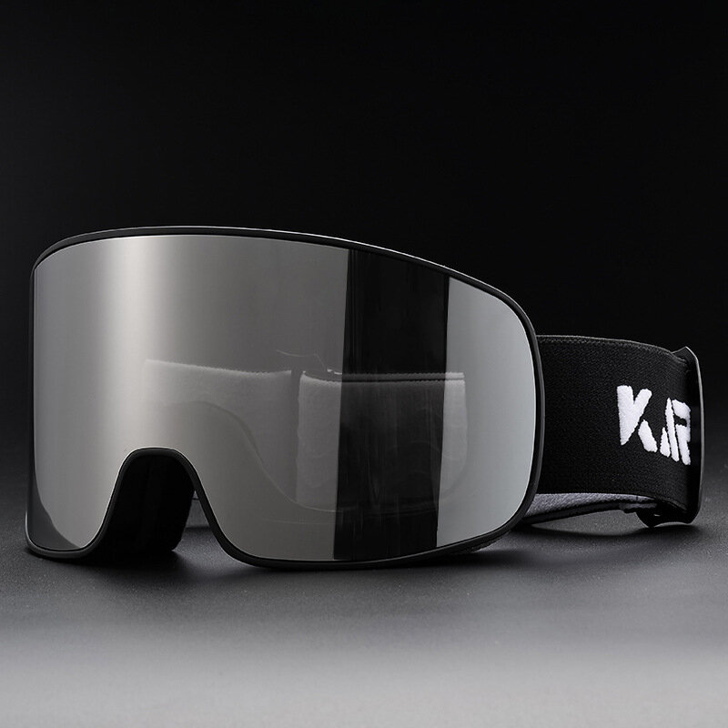 2026KAROS Лыжные очки с большим полем зрения, сферические, двойной слой, противотуманные, очки для сноуборда и лыж, подходят для рецептурных линз